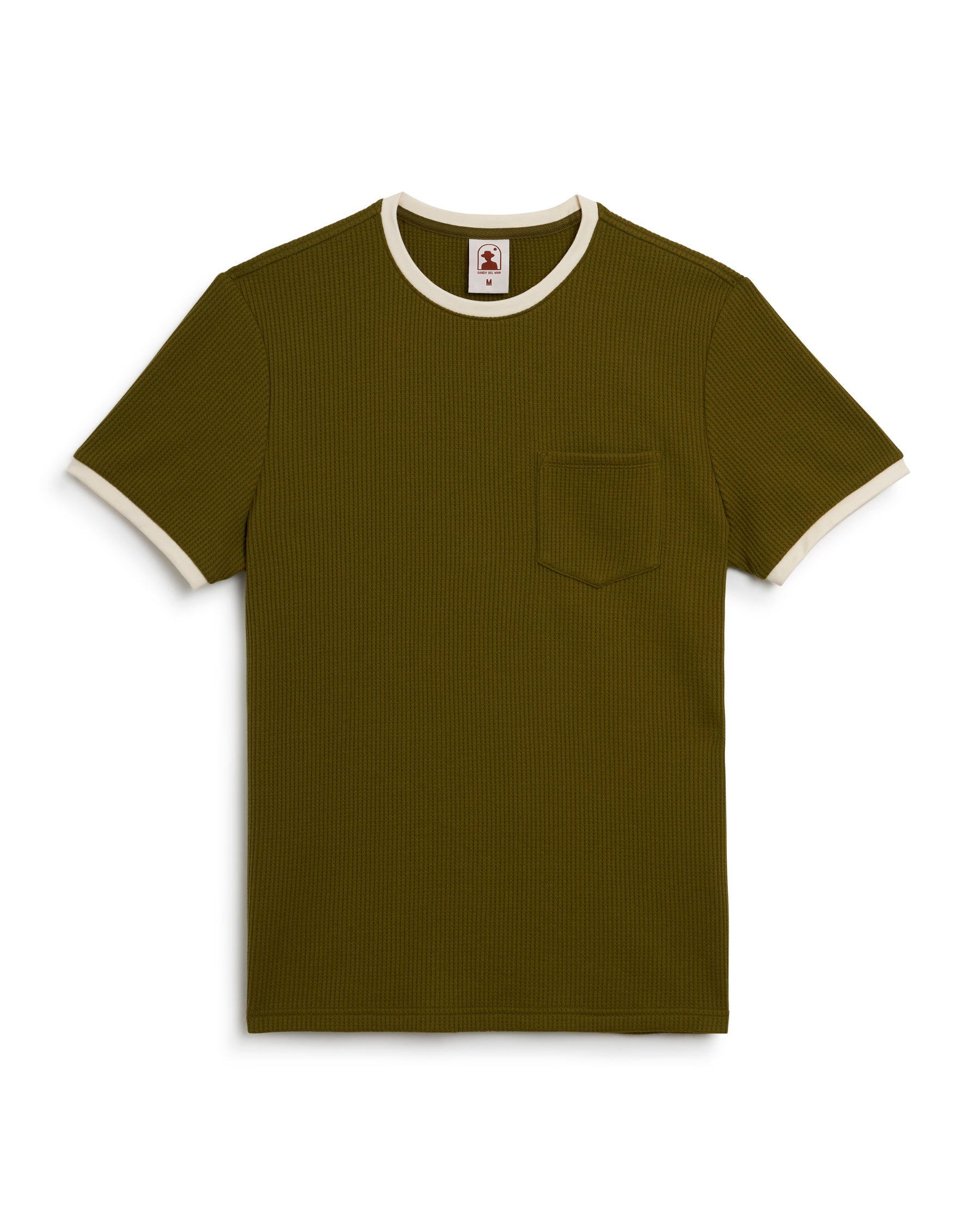 The Cannes Waffle Knit Tee - Arbequina – Dandy Del Mar