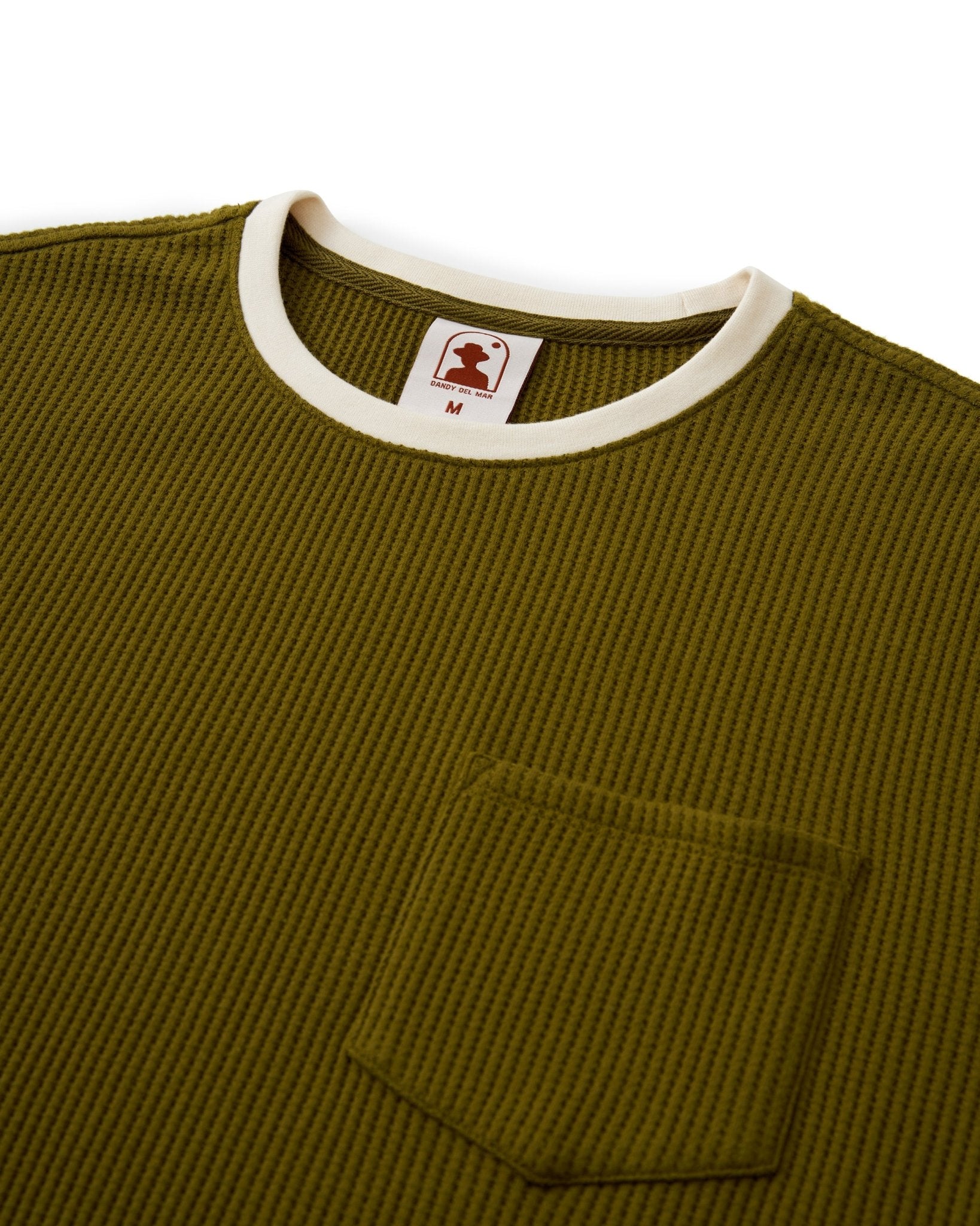 The Cannes Waffle Knit Tee - Arbequina – Dandy Del Mar
